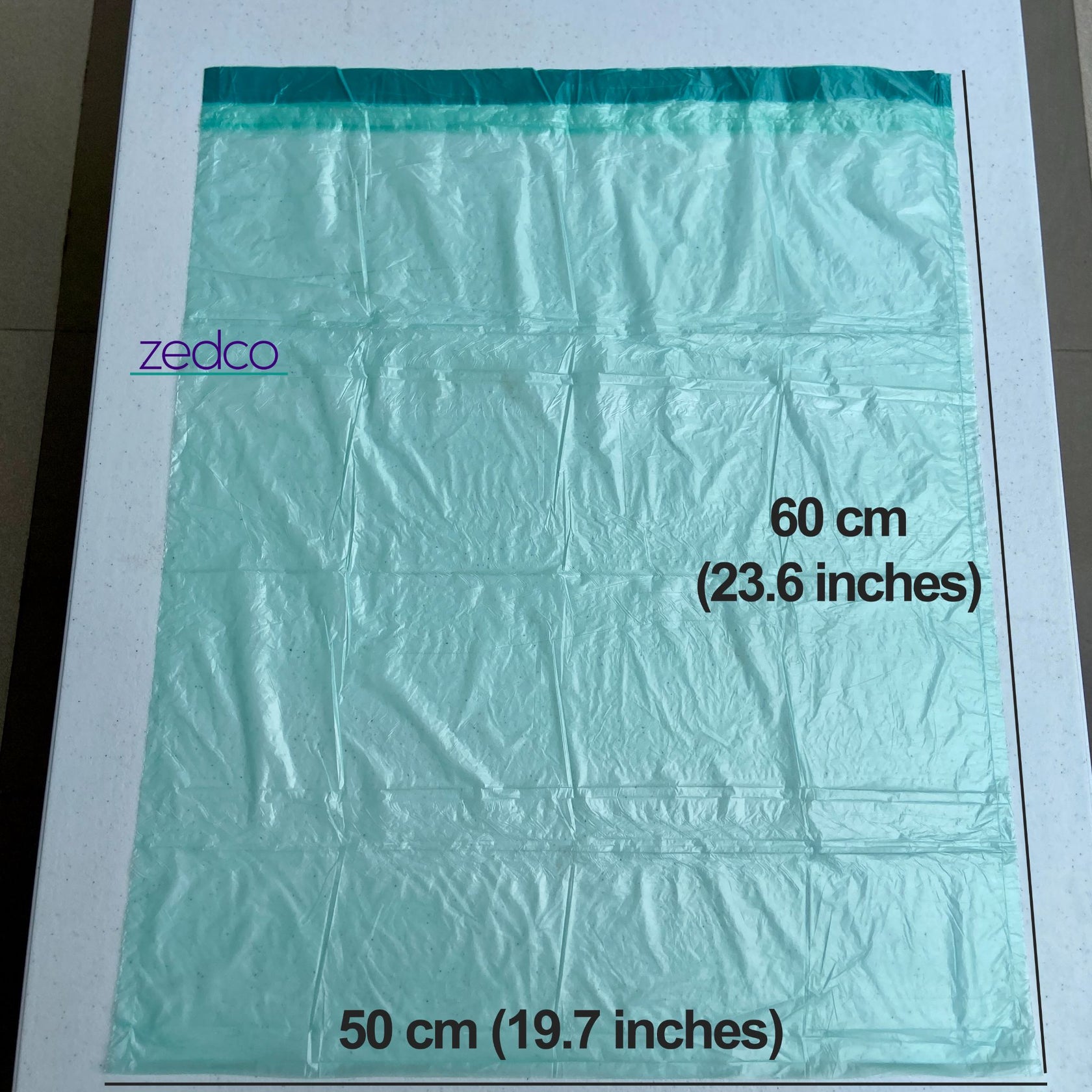 Zedco Garbage Bag (Drawstring) - Biodegradable Trash Bag, Durable and ...